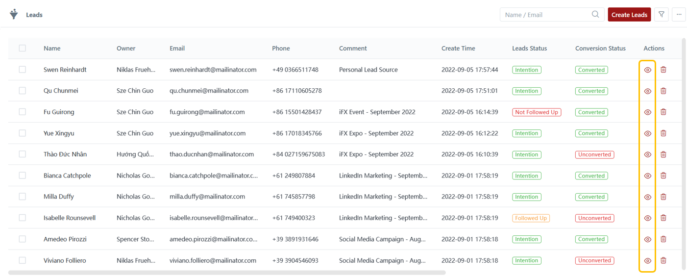 Editing Leads - CRM Back Office User Guide (Abridged)