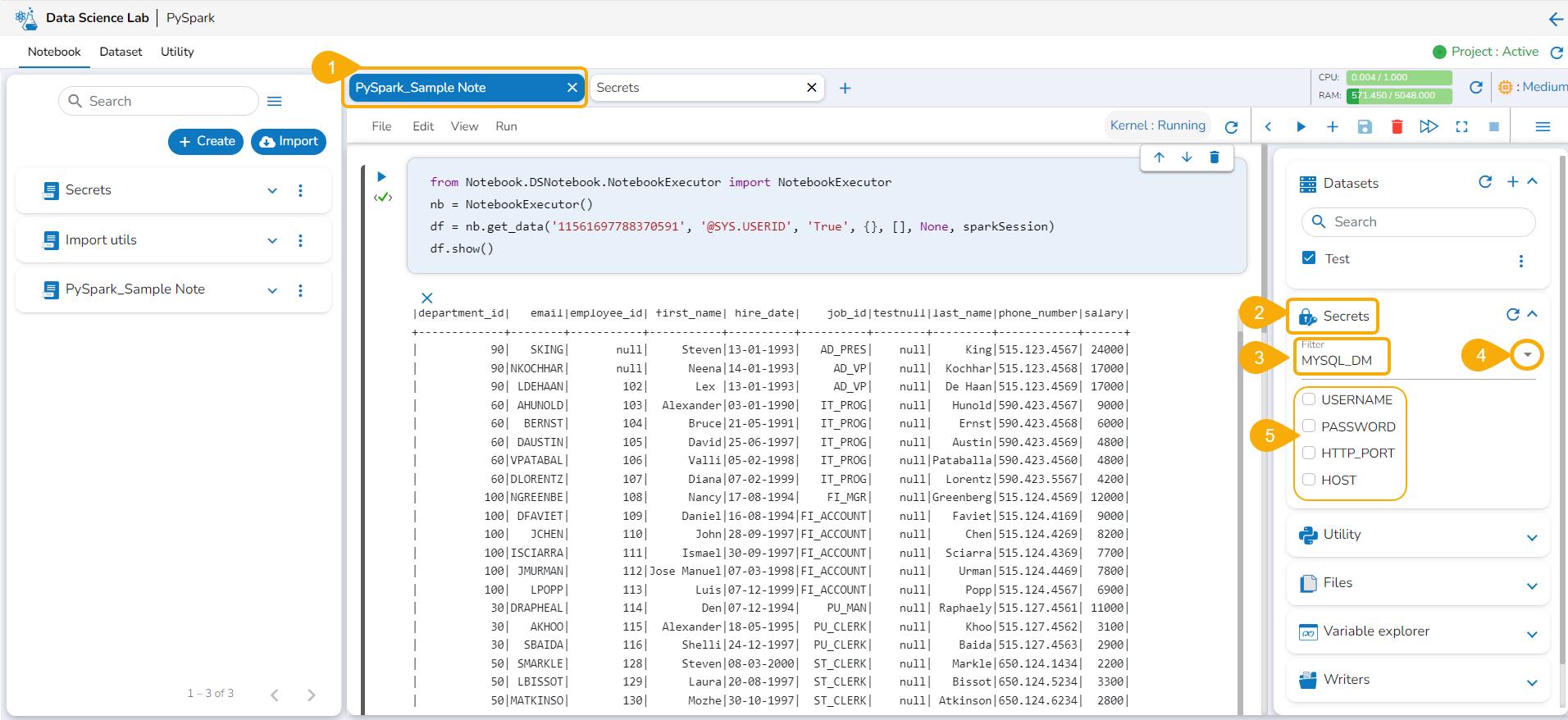 Secrets - Data Science Lab