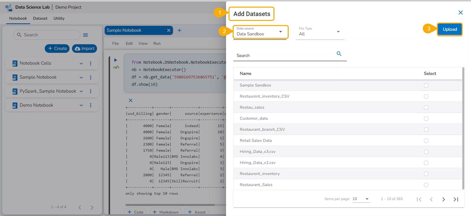 Datasets - Data Science Lab