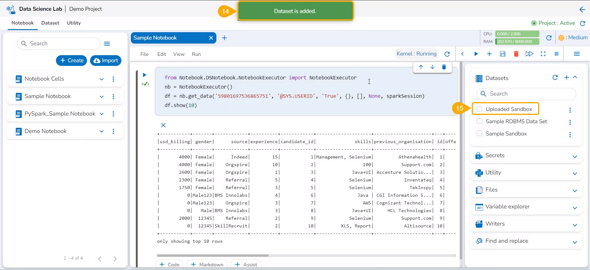 Datasets - Data Science Lab