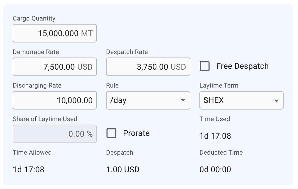 Cargo Port Fields - Knowledge Base