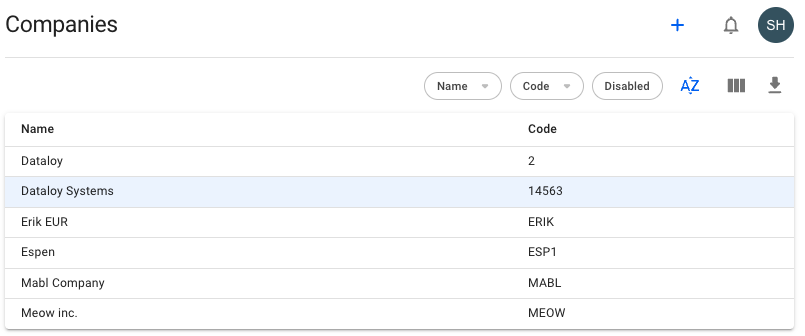 Companies - Knowledge Base