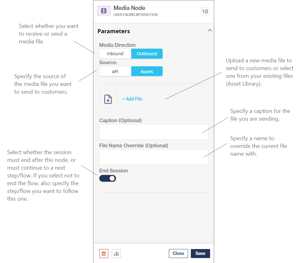 Media - Chat Flow User Guide
