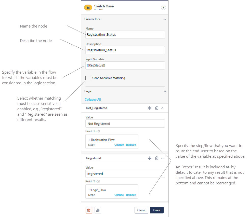 Switch Case - Chat Flow User Guide