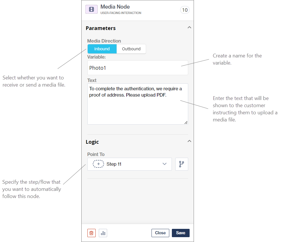 Media - Chat Flow User Guide