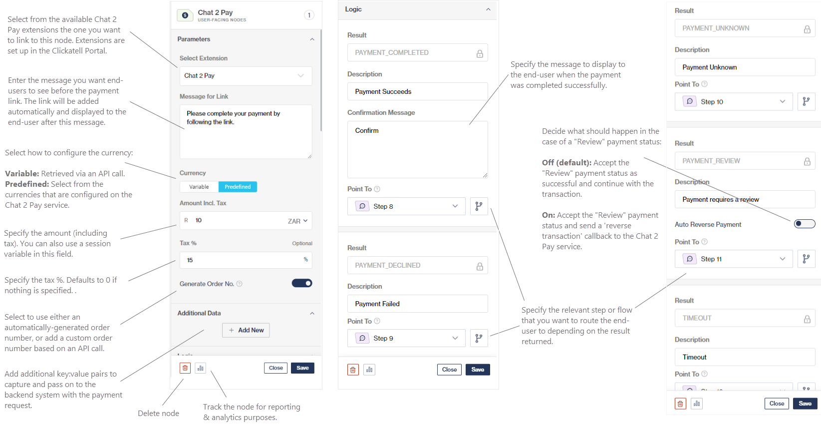 Chat 2 Pay - Chat Flow User Guide