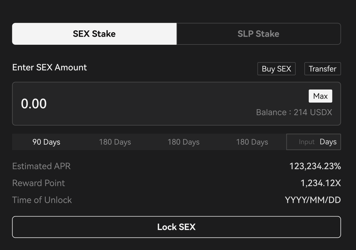 Lock & Earn - SubstanceX docs