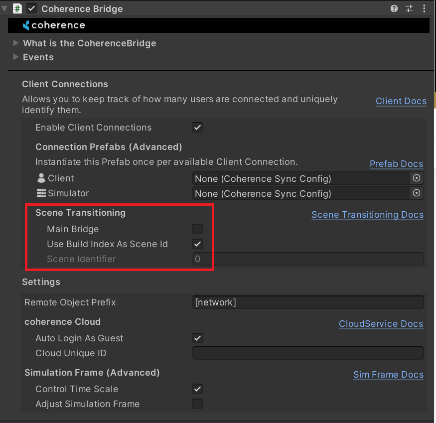 Scene Management Unity Multiplayer Sdk Documentation Coherence 