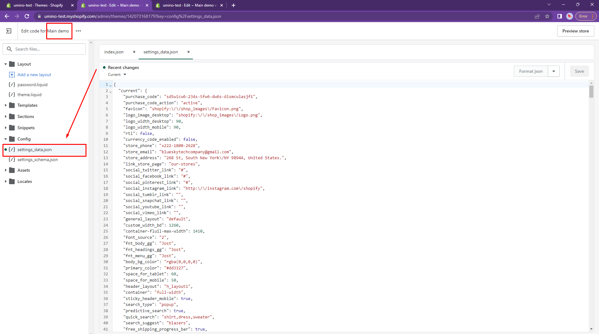 Upgrade theme - Umino-Shopify