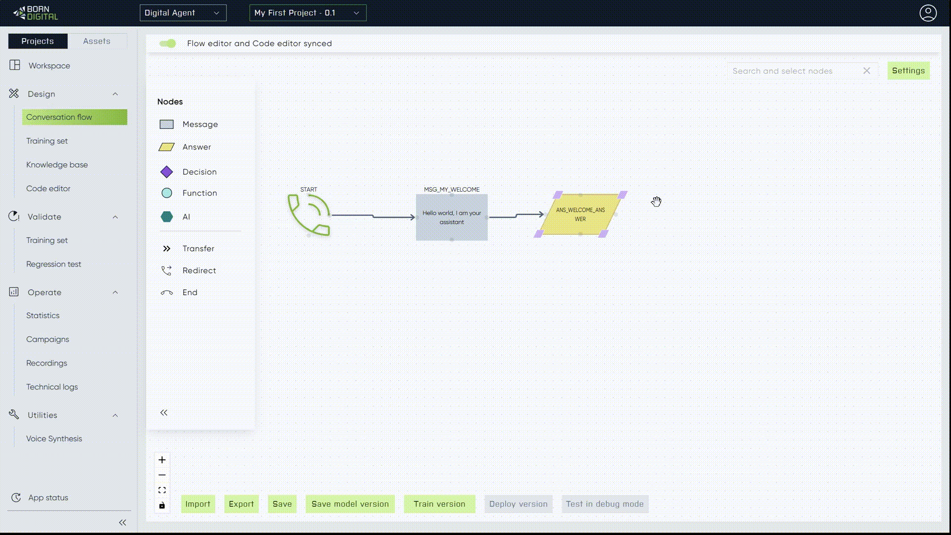Transfer node - Born Digital Documentation