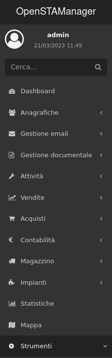 Interfaccia - OpenSTAManager