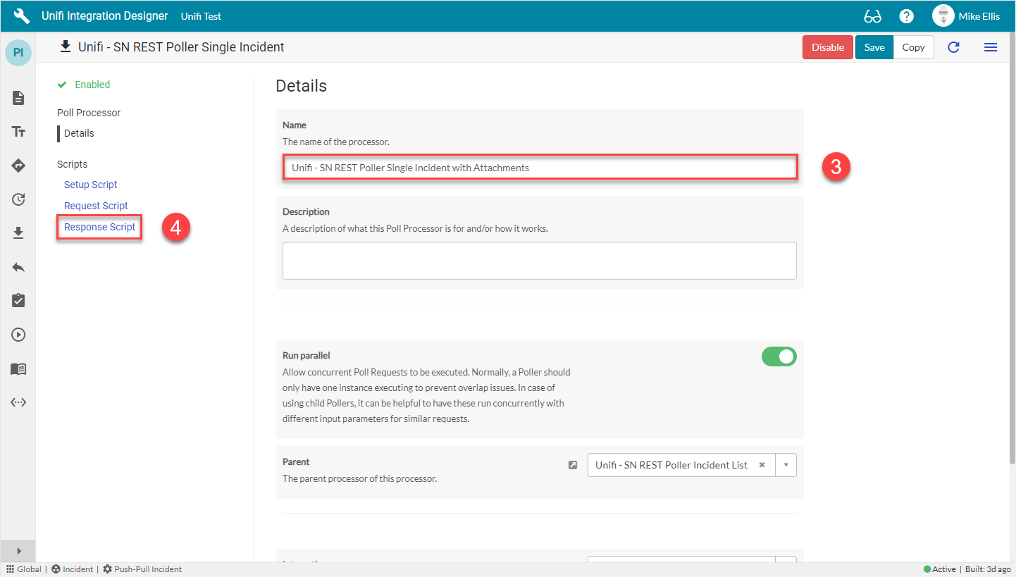 Edit Child Poll Processor - Unifi Documentation