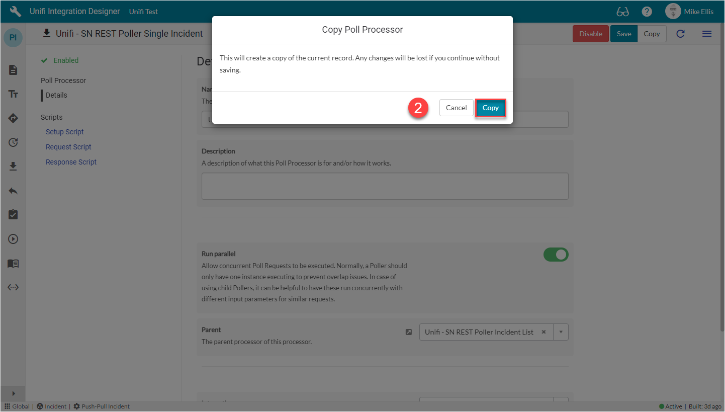 Edit Child Poll Processor - Unifi Documentation