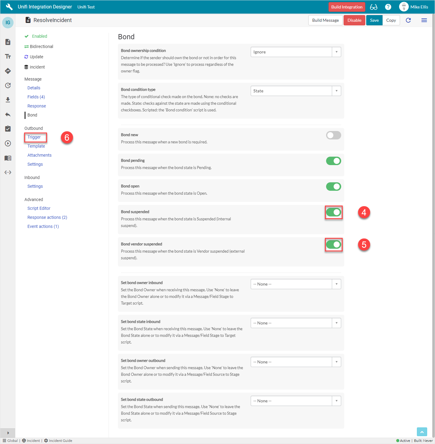 ResolveIncident Message - Unifi Documentation