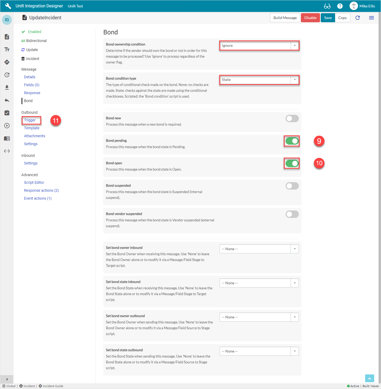 UpdateIncident Message - Unifi Documentation