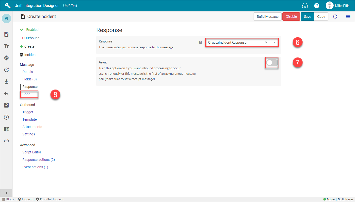CreateIncident Message - Unifi Documentation