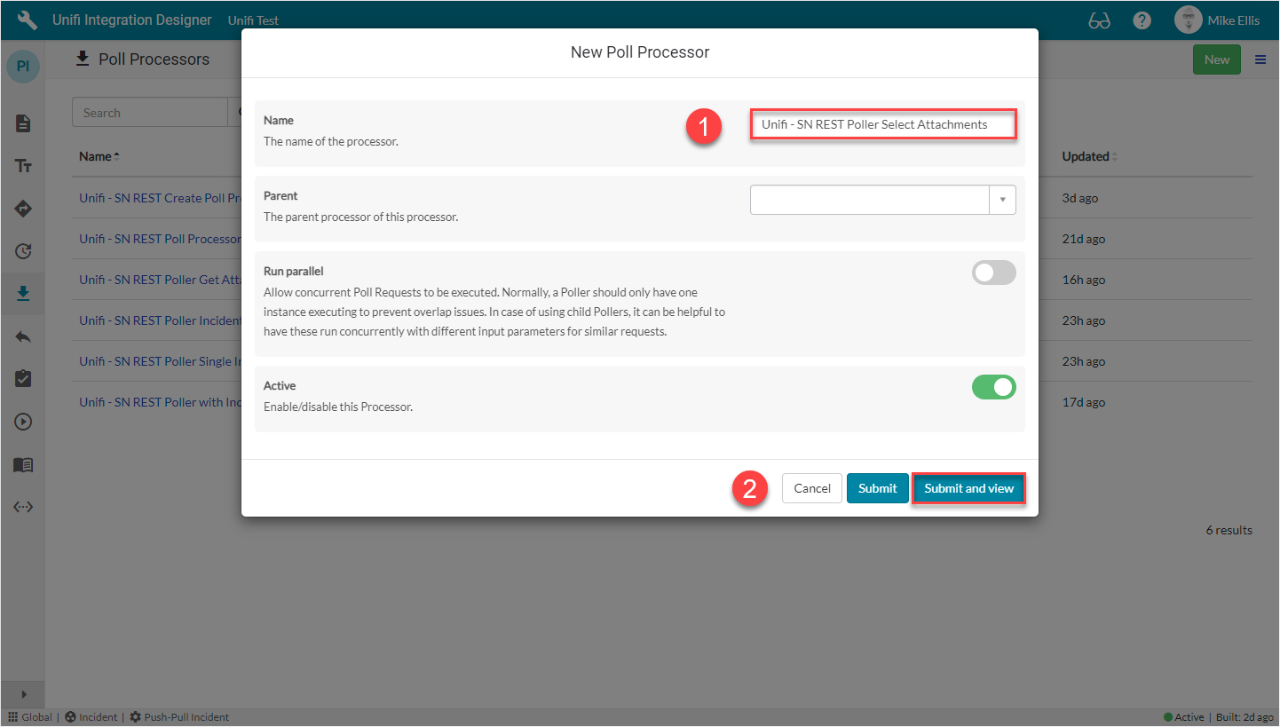 Select Attachments Poll Processor - Unifi Documentation