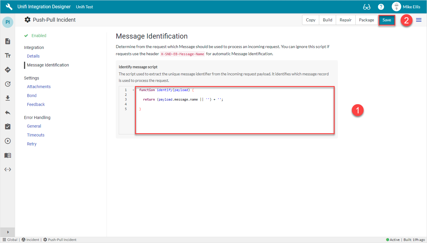 Message Identification - Unifi Documentation