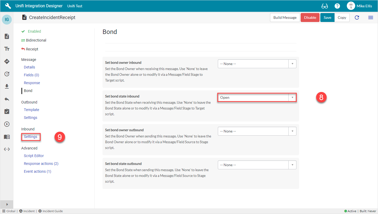 CreateIncidentReceipt Message - Unifi Documentation