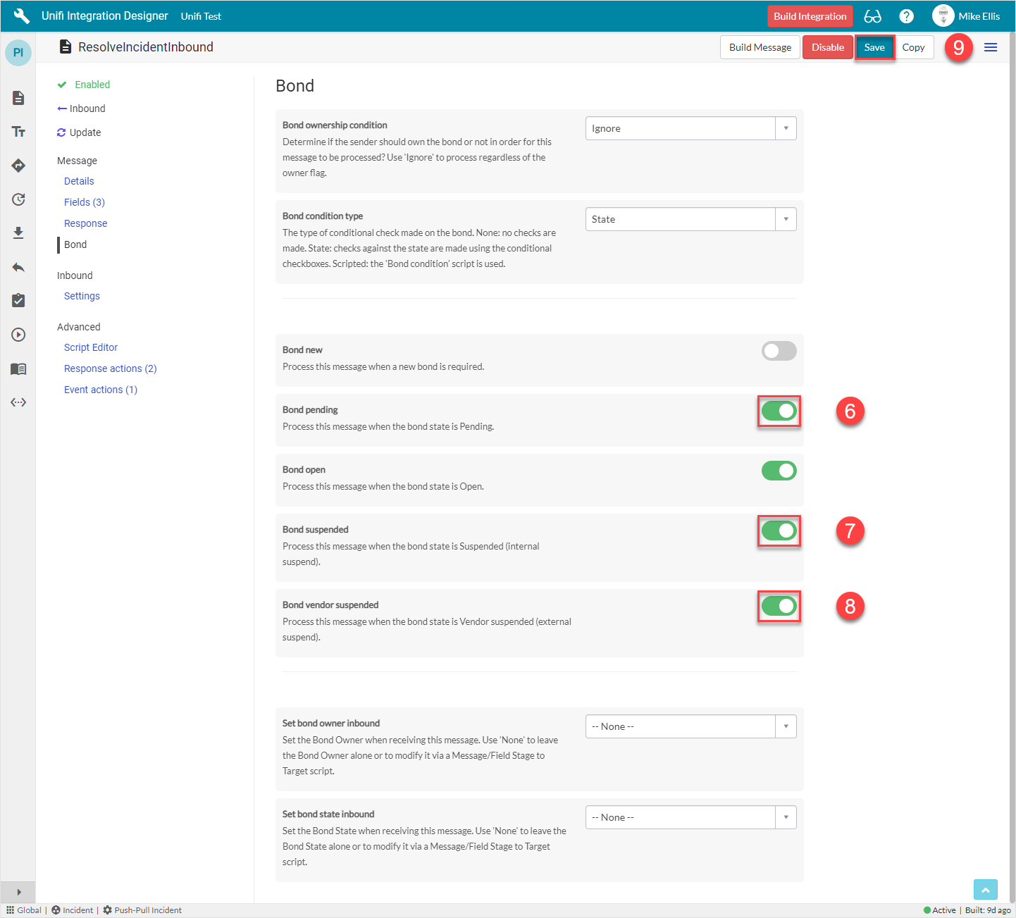 ResolveIncidentInbound Message - Unifi Documentation
