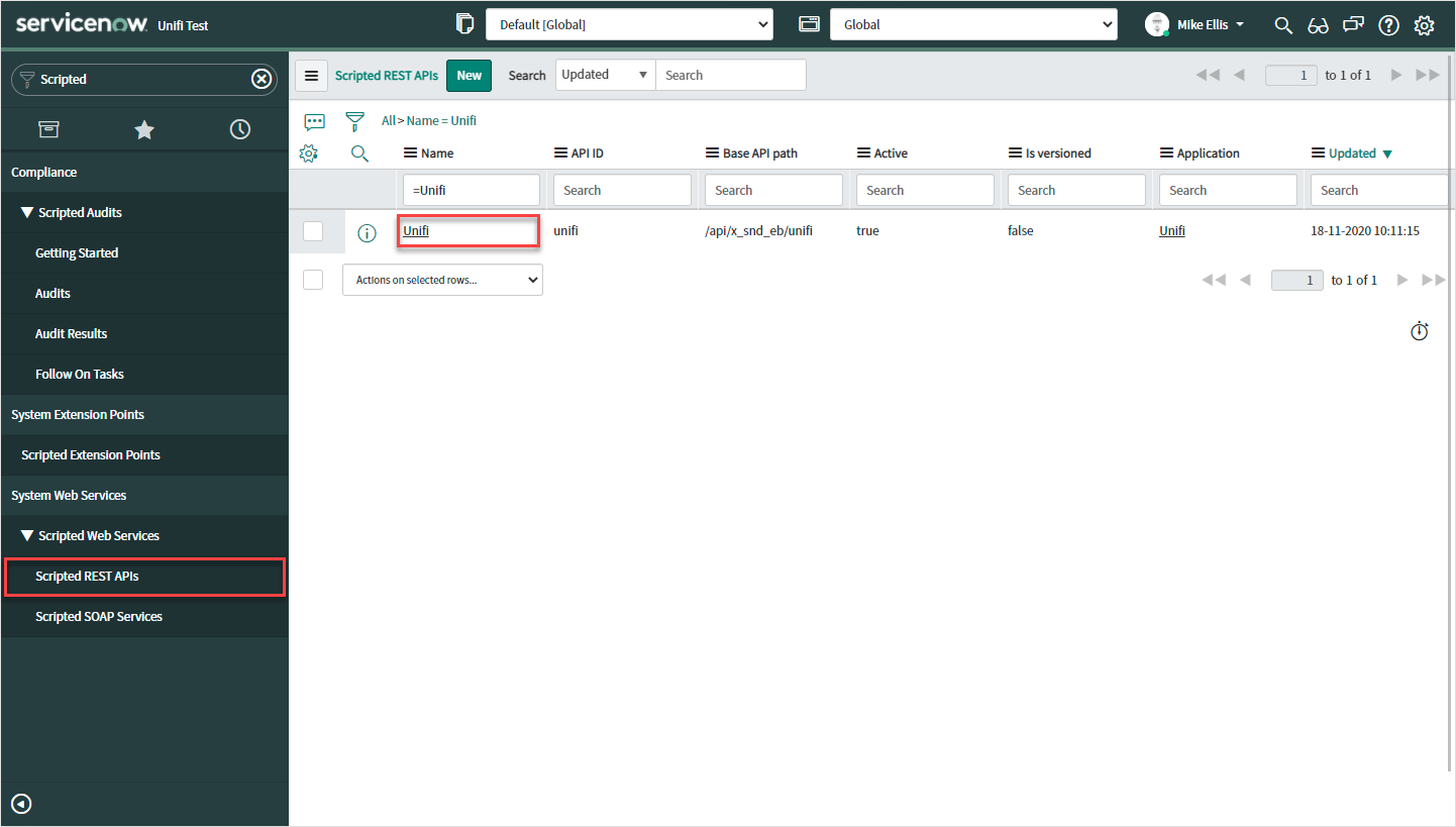 Web Service - Unifi Documentation