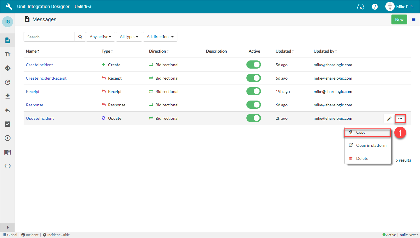 ResolveIncident Message - Unifi Documentation