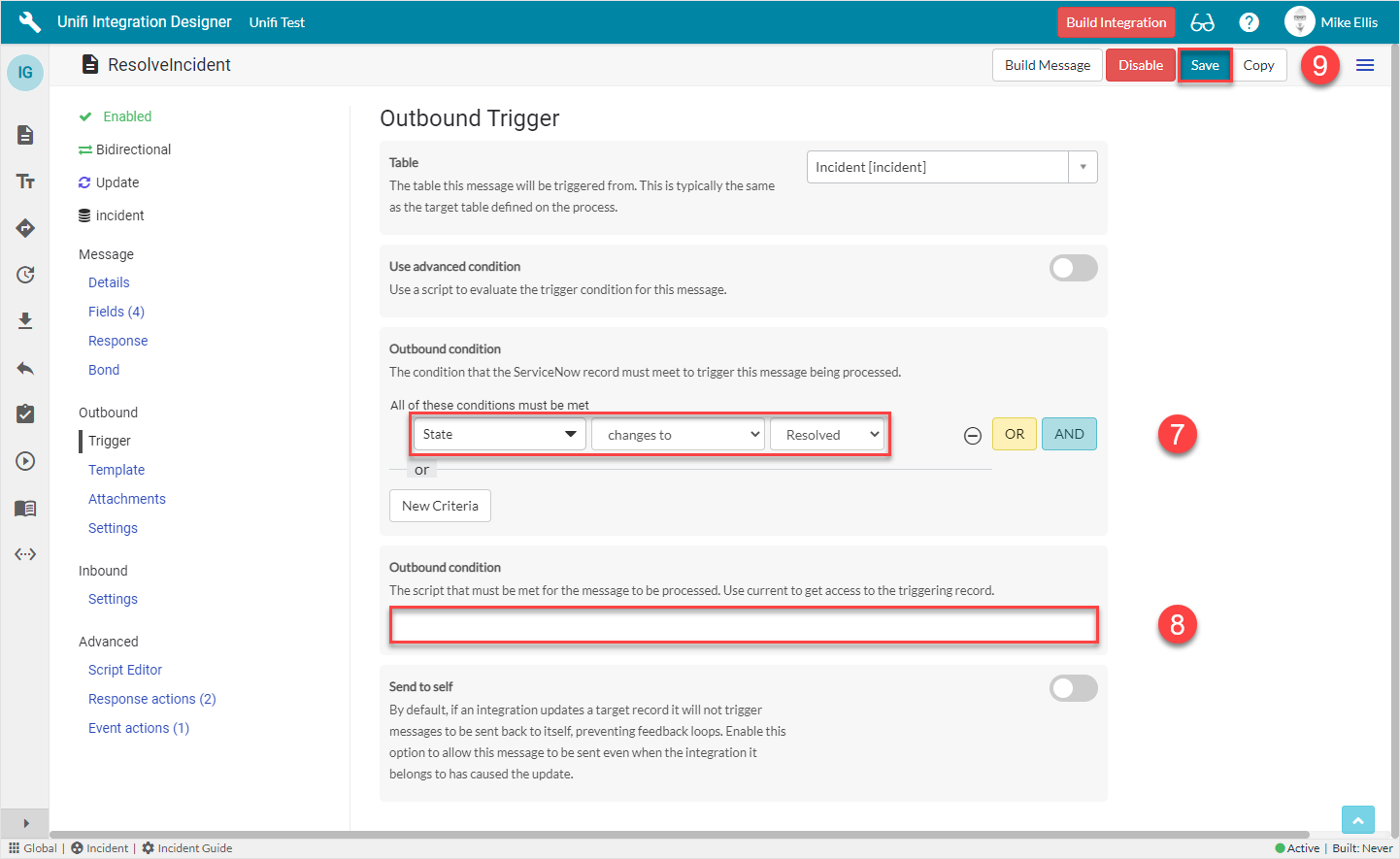 ResolveIncident Message - Unifi Documentation