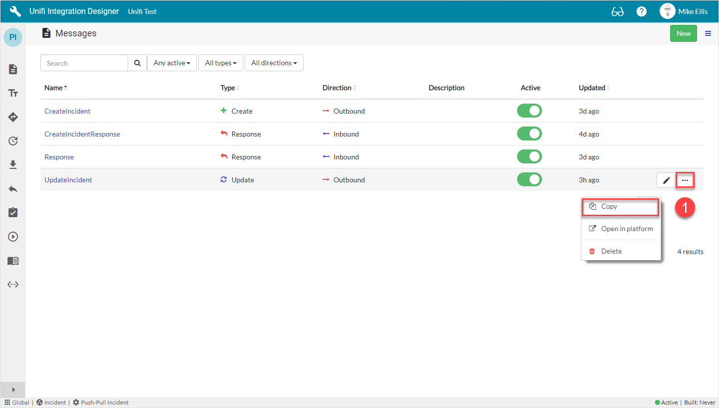 ResolveIncident Message - Unifi Documentation