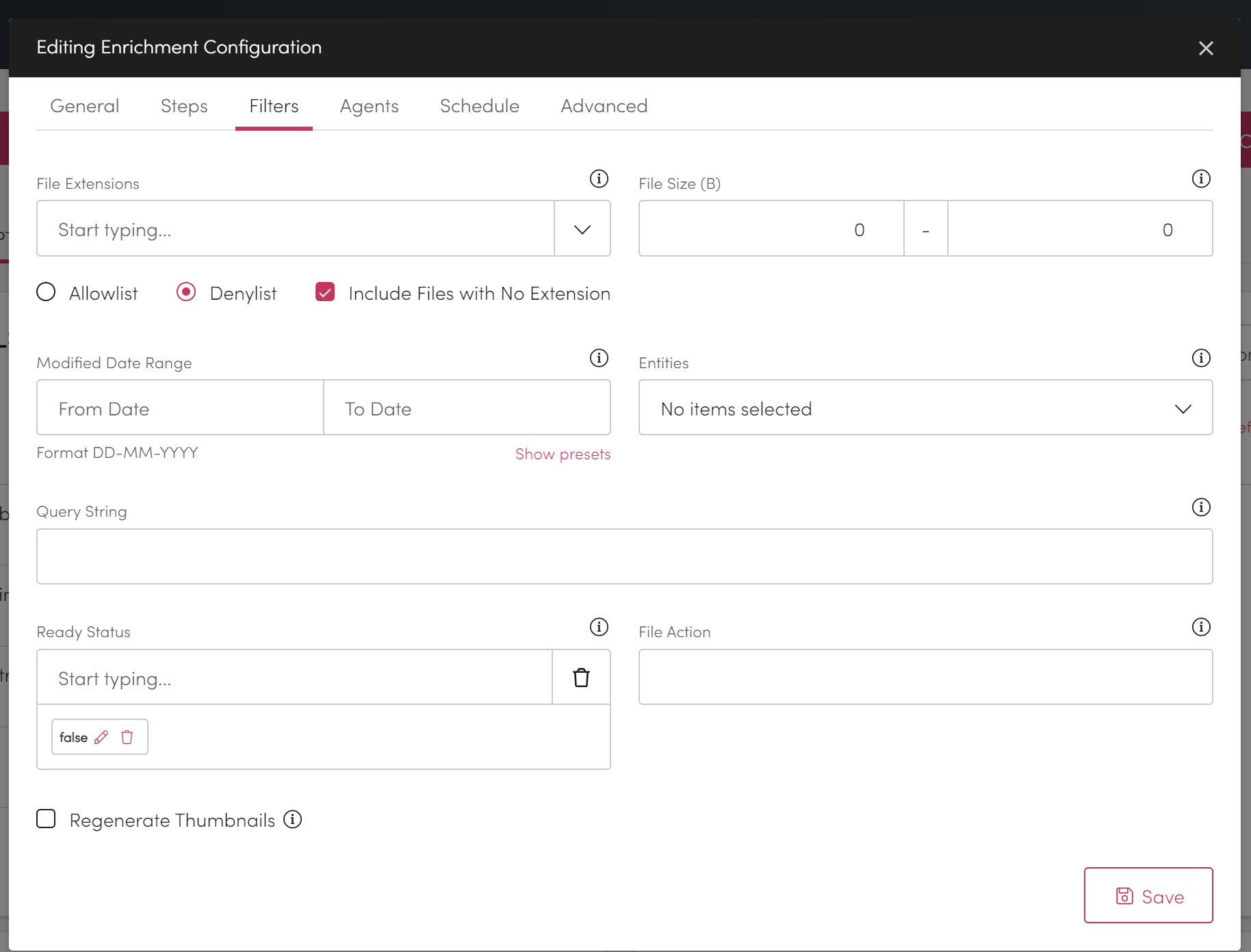 Filters - Aiimi Insight Engine Primo