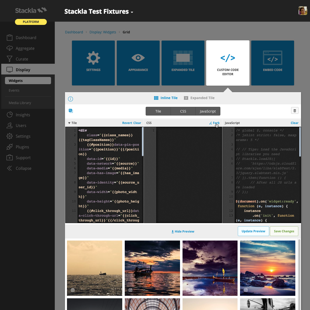 Styling Grid Widget - UGC Techdocs