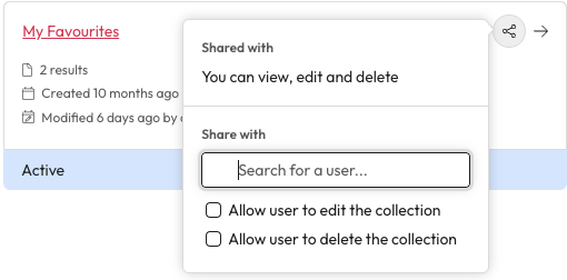 Sharing A Collection User Guide Release Primo