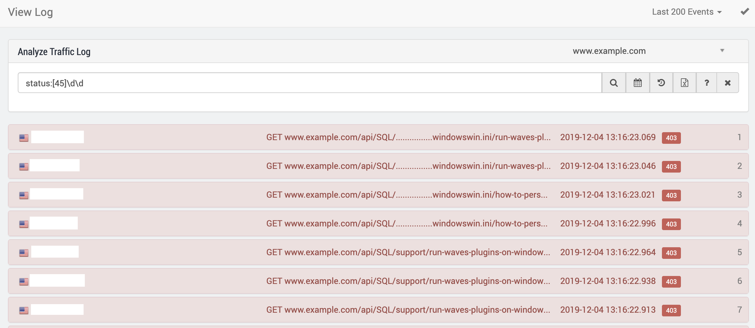View Log - Reblaze Product Manual