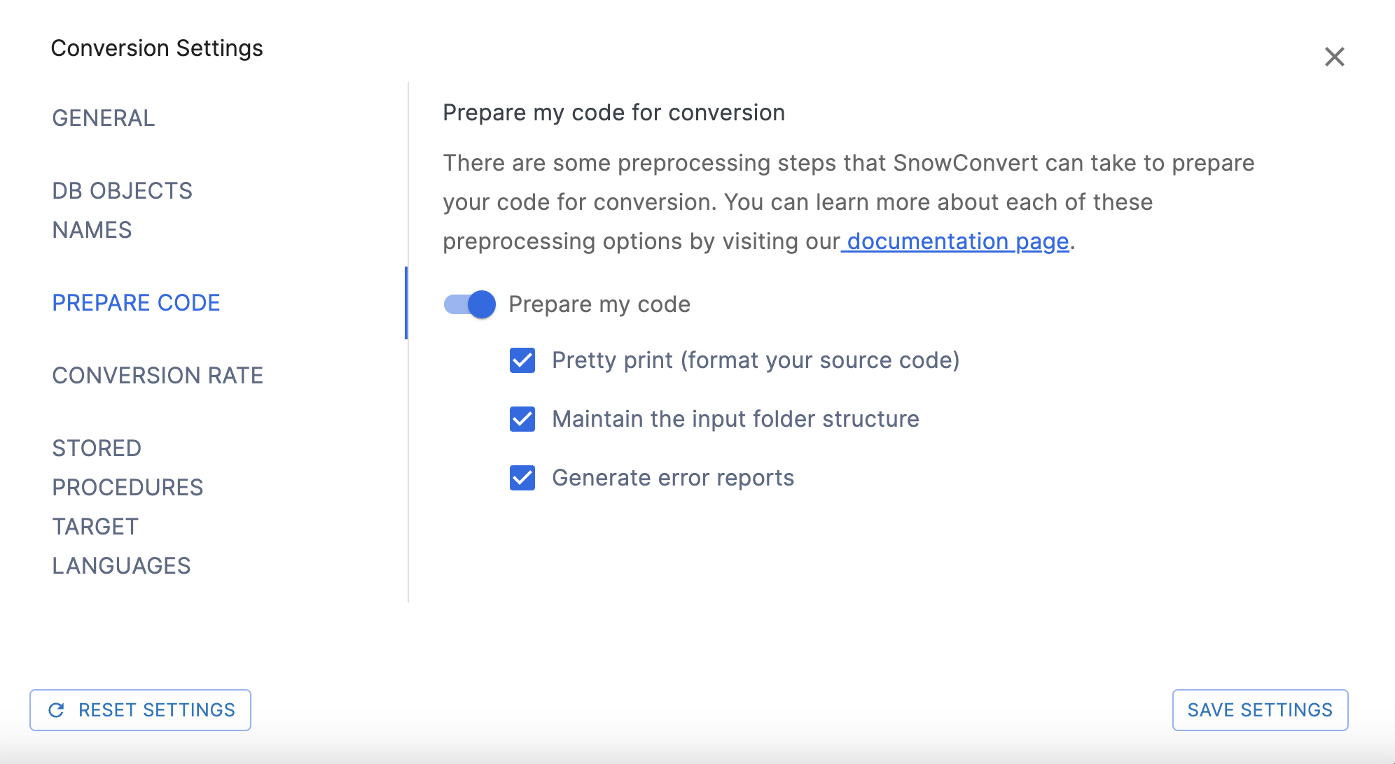 Sql Server Conversion Settings Snowconvert Deprecated