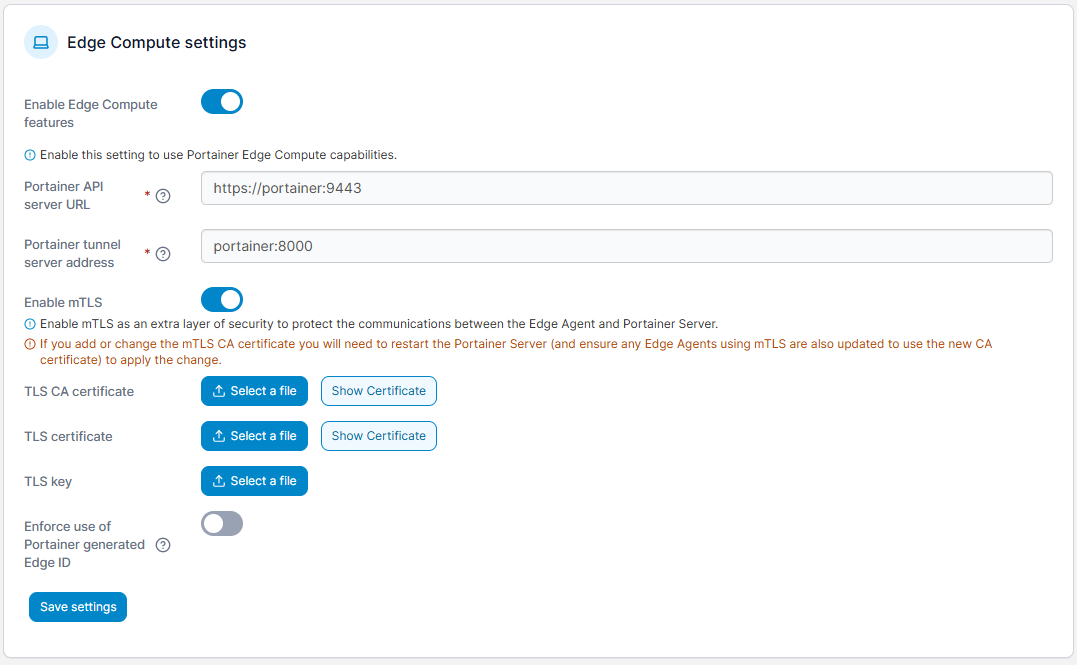 For more information on mTLS read our advanced documentation