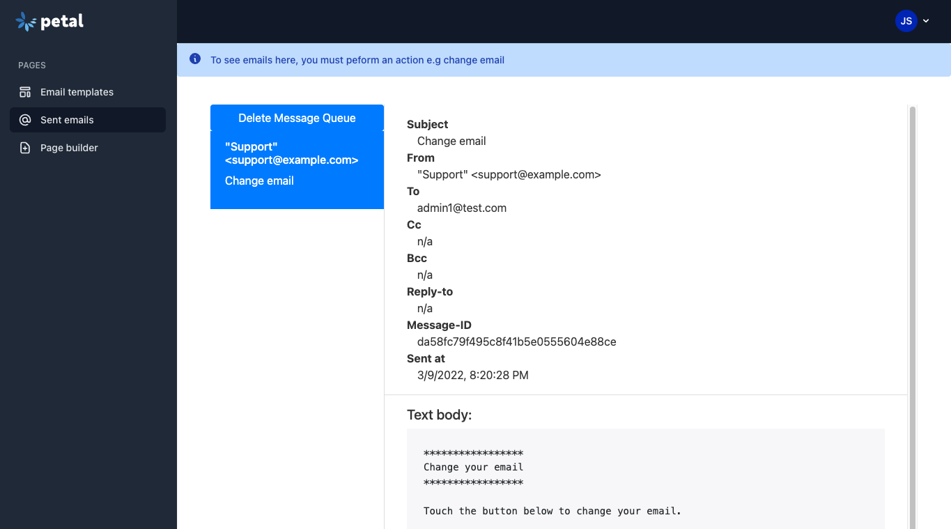 Included Pages - Petal Pro Documentation