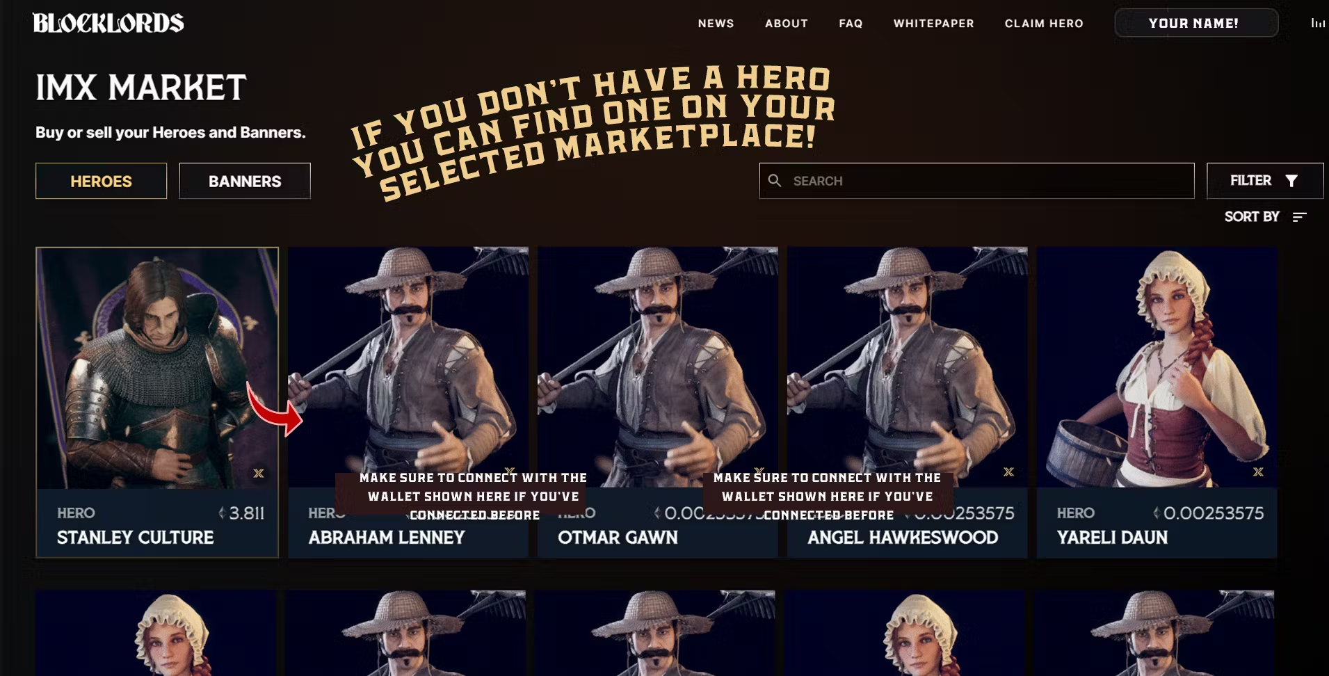 Buying & Selling Assets - BLOCKLORDS WIKI