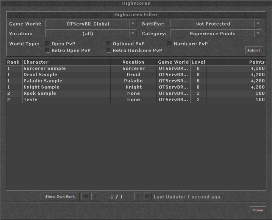 Canary - OpenTibiaBR