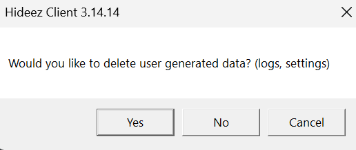 Uninstall Hideez Client app - Hideez Authentication Service (EN)