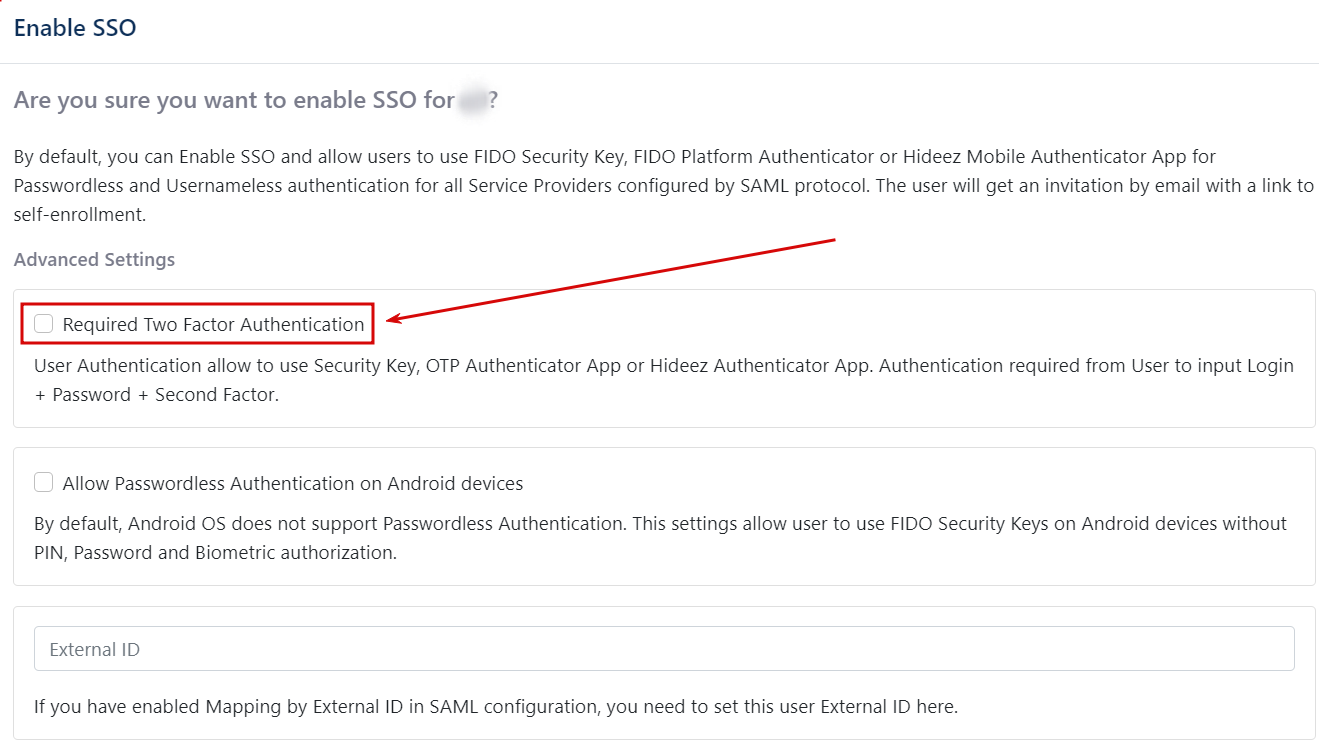 Setup for SSO scenario - Hideez Authentication Service (EN)