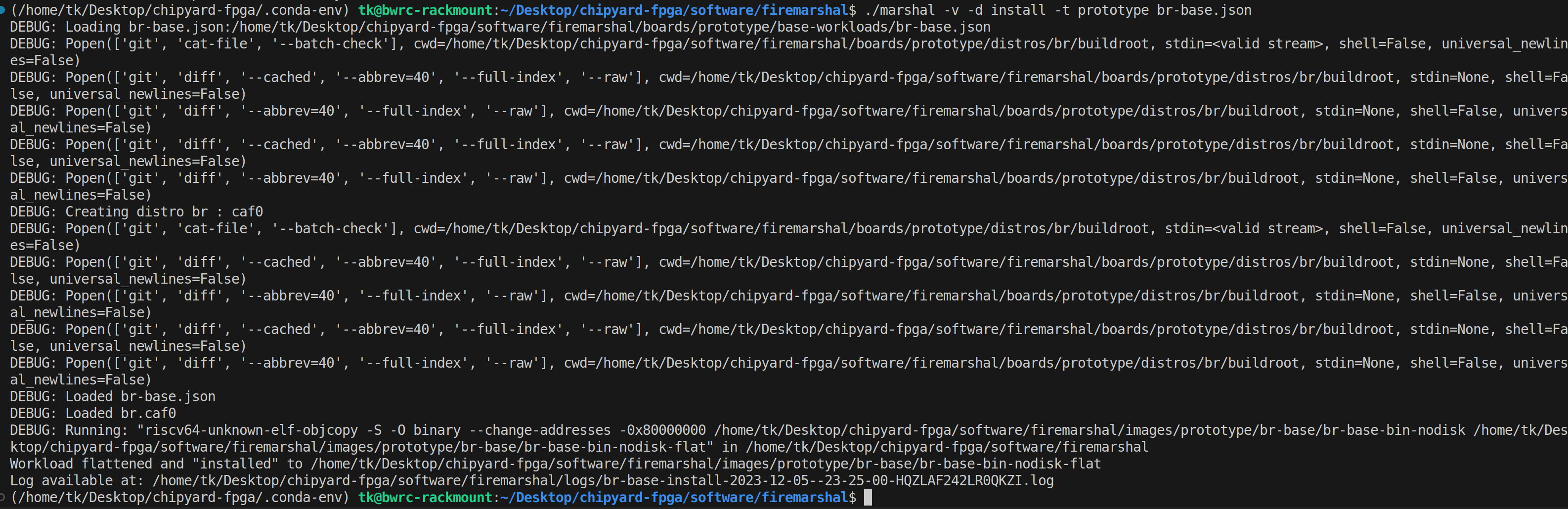 Linux running on vcu118 FPGA - Chipyard