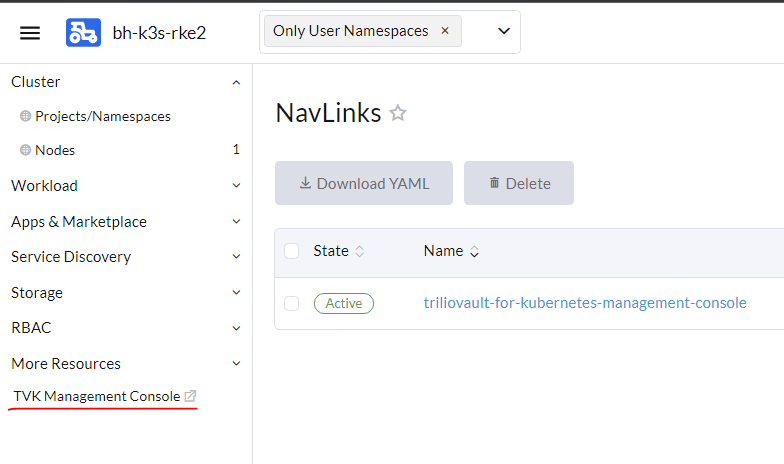 Rancher Navigation Links for Trilio Management Console - Trilio for ...