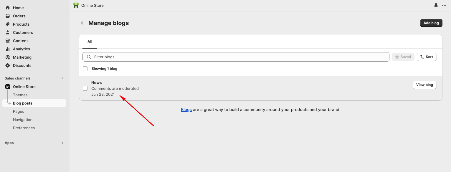 Blog Comment Settings - Karl Documentation