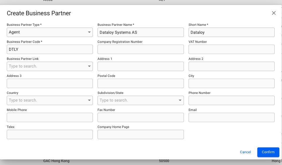 Manage Business Partners - Knowledge Base