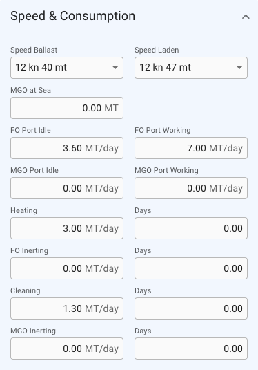 Speed & Consumption - Knowledge Base