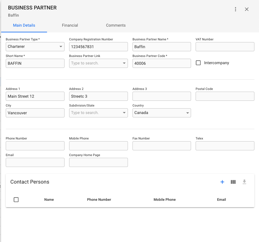 Manage Business Partners - Knowledge Base