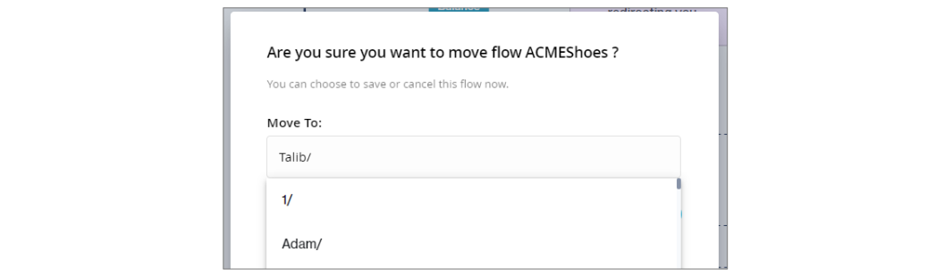 Duplicate, rename, or move a workflow - Chat Flow User Guide