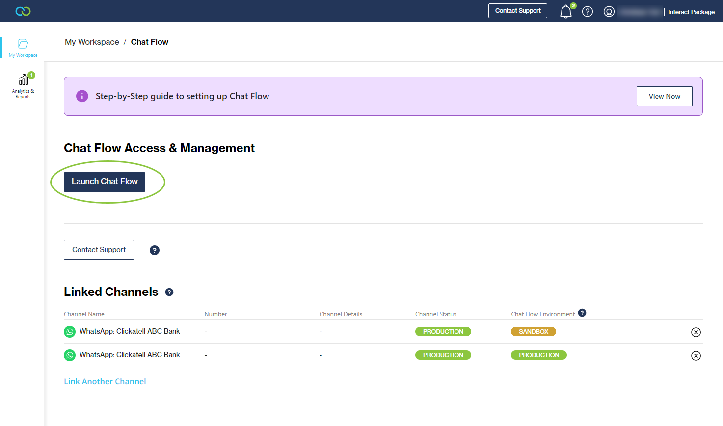 Access Chat Flow - Chat Flow User Guide