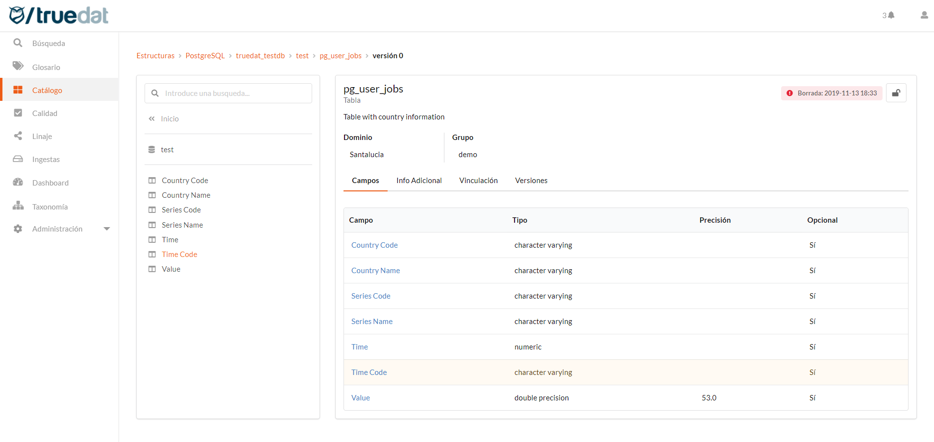 Data Catalog - Truedat Docs