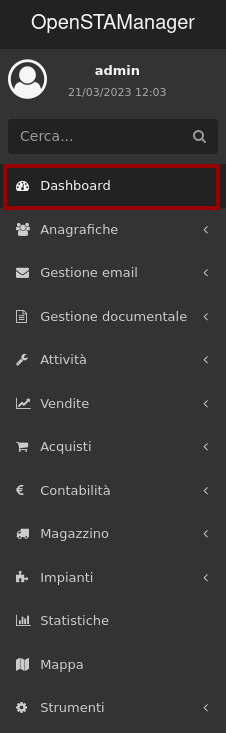 Dashboard - OpenSTAManager