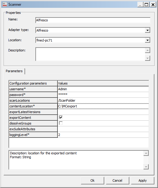 Alfresco Scanner - migration-center documentation